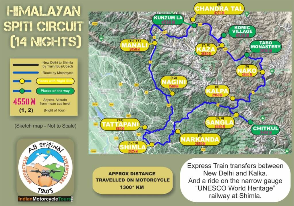 The Spiti Circuit | Indian Motorcycle Tours | Himalayas Motorcycle Tours