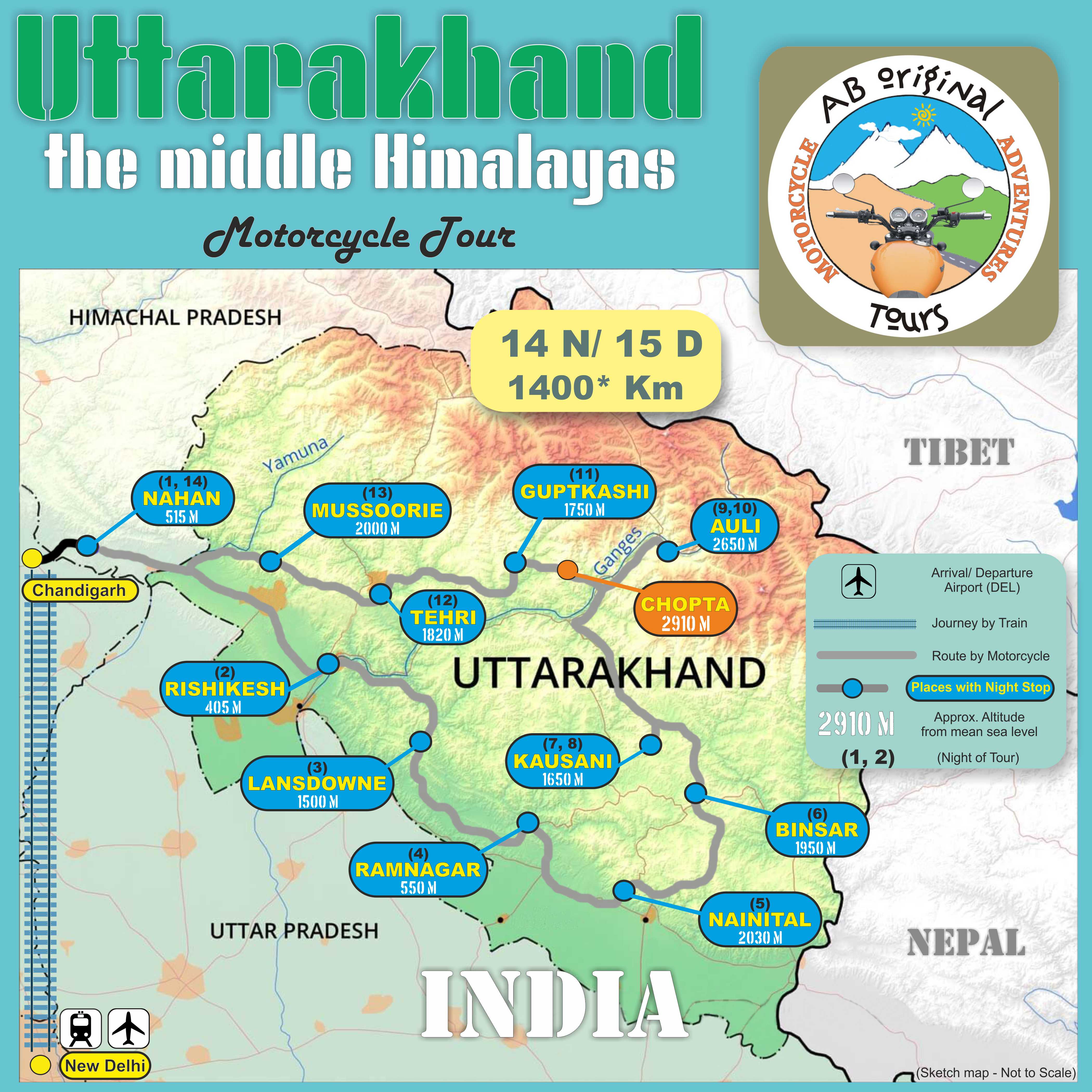 Uttarakhand Himalayan Motorcycle Tour | by AB original Tours India